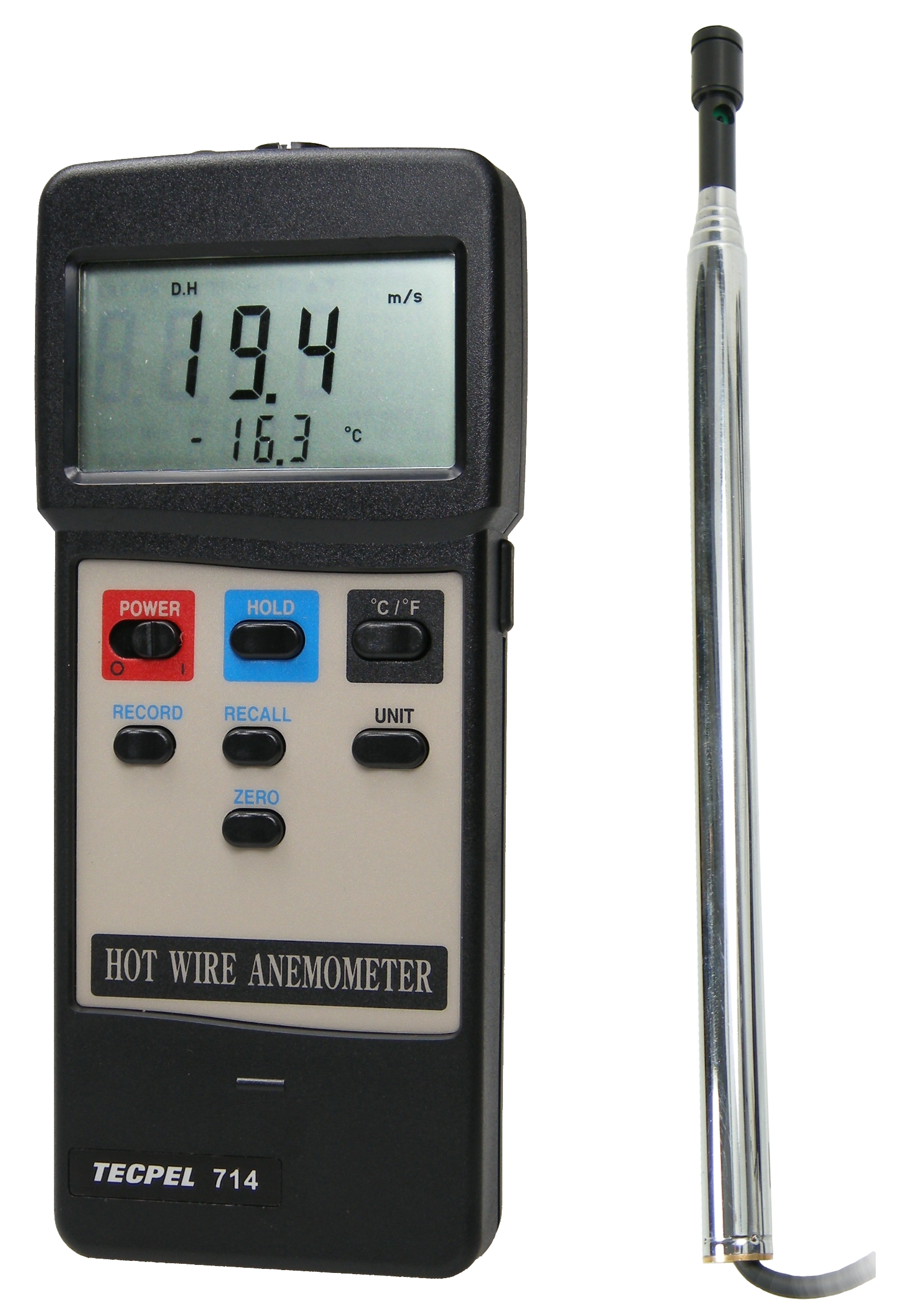Hot Wire Anemometer for low air speed measurement AVM 714