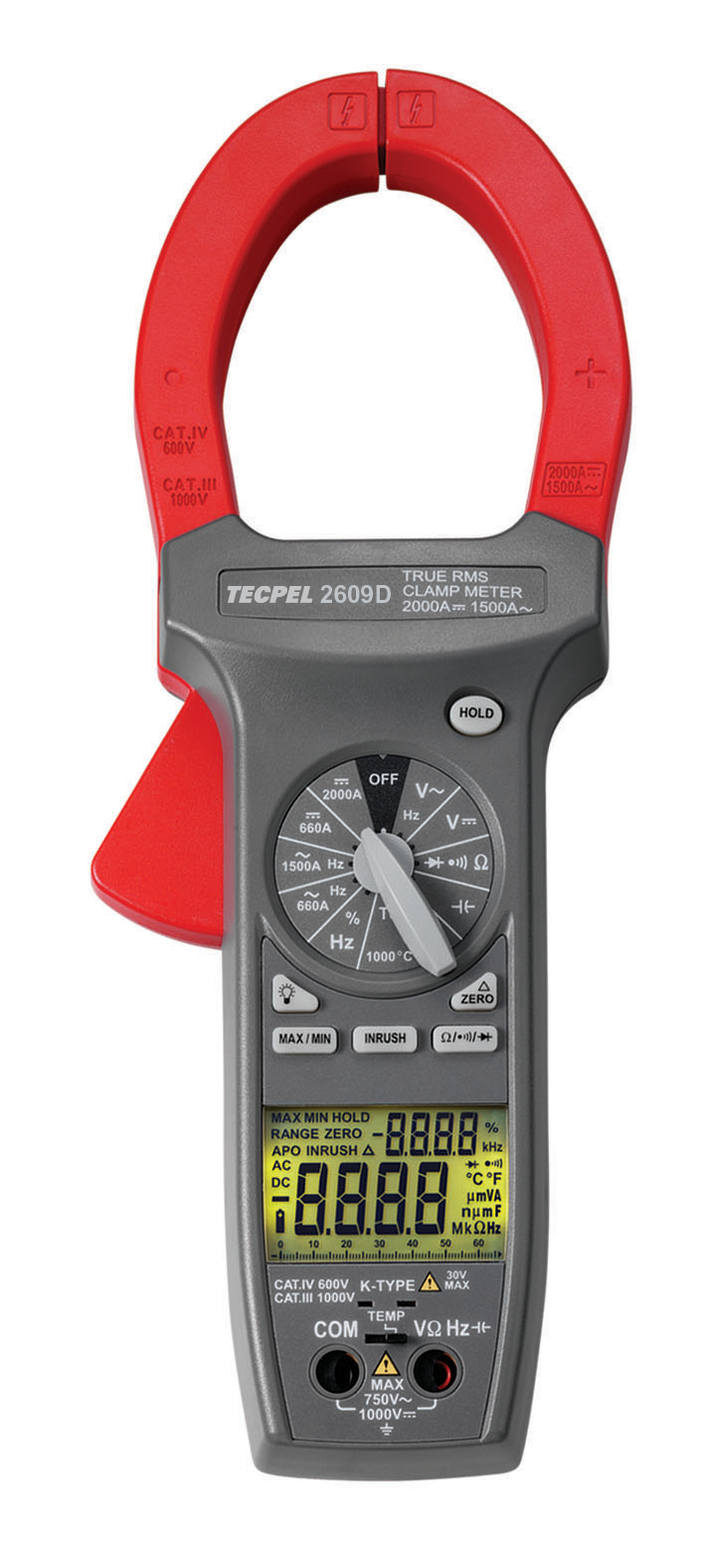 ac dc current Clamp meter multimeter 0.01A up to current AC 1500Amp, DC ...