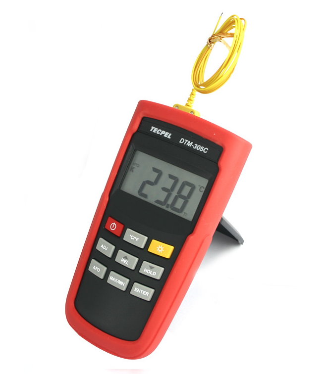 Digital thermometer data logger type K thermocouple temperature sensor ...