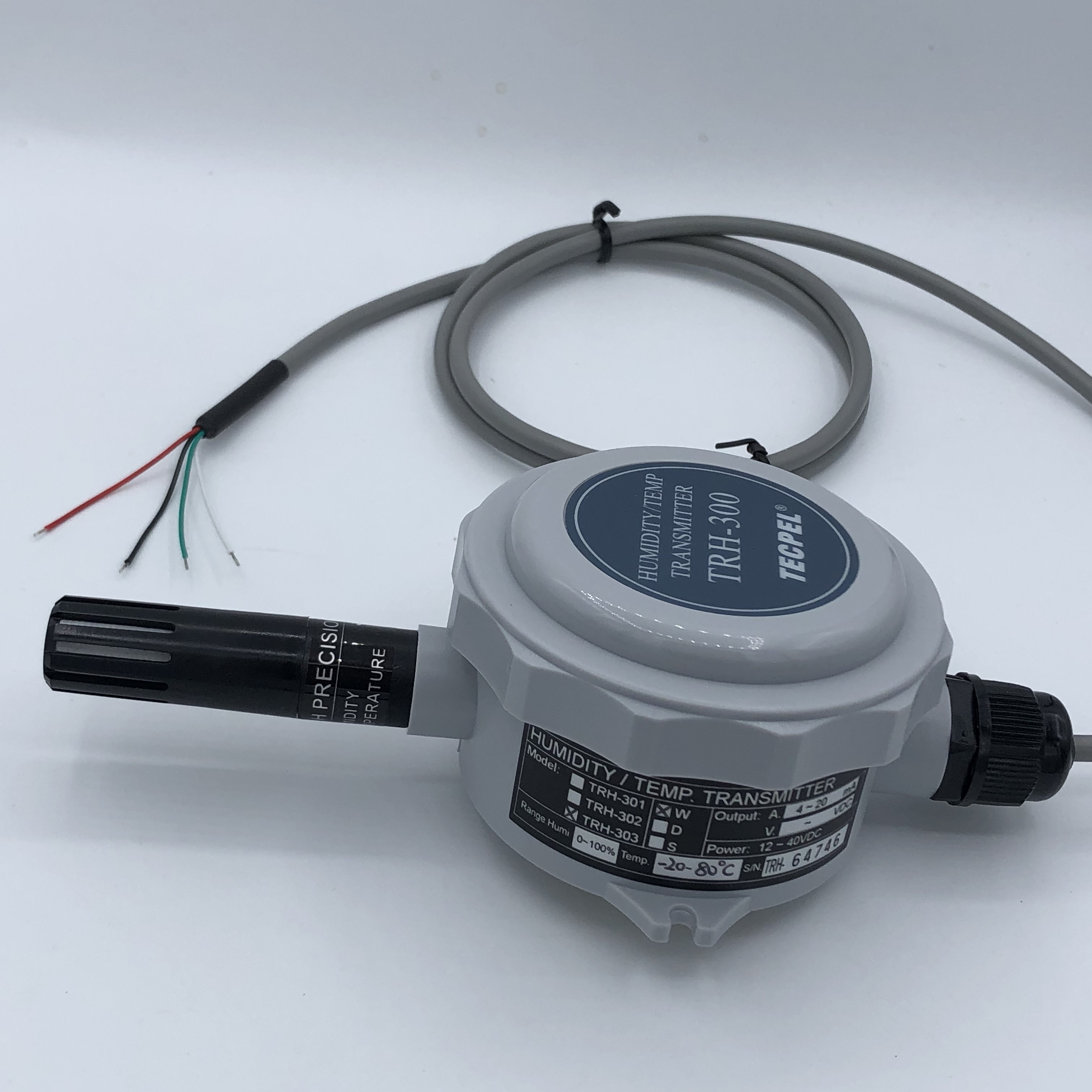 Temperature humidity transmitter, Transducer 4-20mA, TRH-300, 301, 303