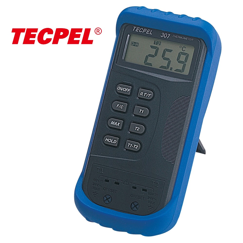 307 Digital thermocouple thermometer dual display temperature meter ...